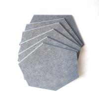 China Hexagon 1300gsm Length 150mm PET Felt Panels for sale