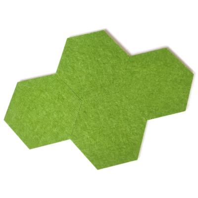 China Hexagon NRC 0.6 Diameter 300mm PET Felt Panels for sale