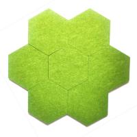 China Geometry Shaping 9mm EN 13501-B Felt Wall Tiles for sale