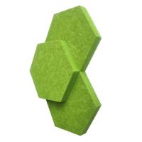 China Hexagon EN 13501-B 9mm Acoustic Wall Tiles for sale