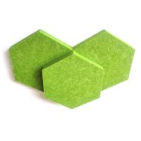 China Hexagon EN 13501-B 9mm Acoustic Wall Tiles for sale