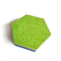 China Colorful 300mm Diameter Hexagon Felt Acoustic Panels for sale