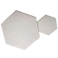 China Hexagon 25mm 3000gsm Fabric Wrapped Panels for sale