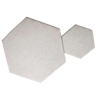 China Hexagon 25mm 3000gsm Fabric Wrapped Panels for sale