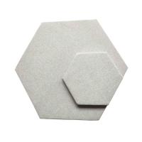 China Hexagon 25mm 3000gsm Fabric Wrapped Panels for sale