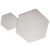 China Hexagon 25mm 3000gsm Fabric Wrapped Panels for sale