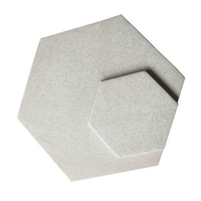 China Hexagon 9mm L150mm Fabric Wrapped Acoustic Panels for sale