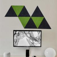 China Soundproof Decorative Hexagon Polyester Fiber Acoustic Panels For Office Studio for sale
