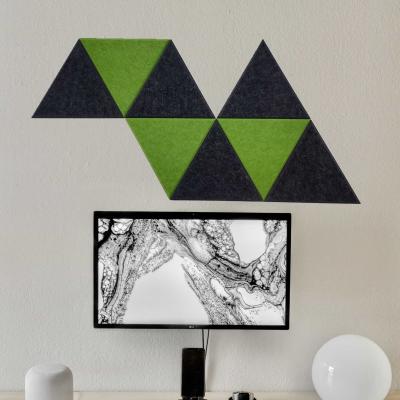 China Soundproof Decorative Hexagon Polyester Fiber Acoustic Panels For Office Studio for sale
