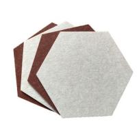 China Decorative Hexagon Polyester Acoustic Panel Soundproof Geometry Shaping for sale