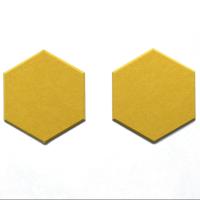 China Decorative Hexagon Polyester Acoustic Panel Soundproof Geometry Shaping for sale