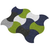 China EN13501 1220x2420mm Home Theater Polyester Acoustic Panels for sale