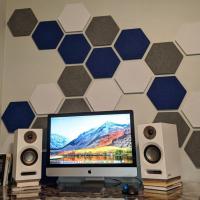China EN13501 1220x2420mm Home Theater Polyester Acoustic Panels for sale