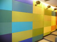 China 25mm Eco Friendly Soundproofing Fabric Wrapped Acoustic Panels for sale