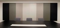 China 12mm 100% Recyclable Polyester Fiber Fabric Wrapped Ceiling Panels for sale