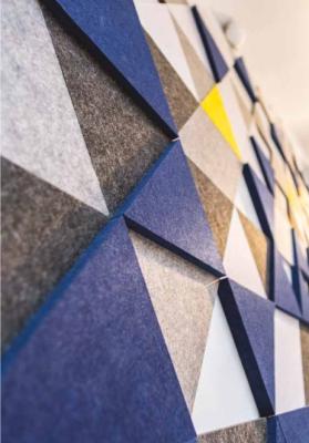 China ASTM E84 Environmental Friendly PET Soundproof Wall Panels 20mm Thickness for sale