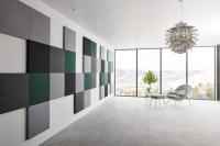 China 4000GSM  Interior Decorative Polyester Sound Absorber Wall Panels for sale