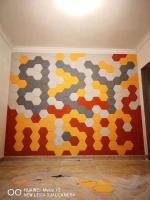 China 4000GSM  Interior Decorative Polyester Sound Absorber Wall Panels for sale
