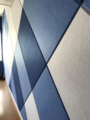 China Eco Friendly Recycle Fire Retardant Polyester Fiber Acoustic Panel For KTV for sale
