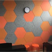 China 3D Triangles Polyester Acoustic Panels Chamfer Angle for sale