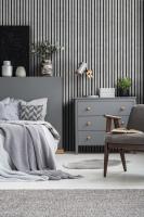 China Wood Veneer MDF Slats Sound Absorbing Wall Tiles Grade B1 for sale
