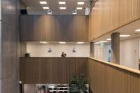 China Wood Veneer MDF Slats Sound Absorbing Wall Tiles Grade B1 for sale