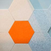 China Beveled Edge Pet Polyester Acoustic Panels Improve Hearing Adjustment for sale