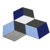 China Beveled Edge Pet Polyester Acoustic Panels Improve Hearing Adjustment for sale