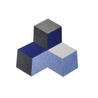 China Beveled Edge Pet Polyester Acoustic Panels Improve Hearing Adjustment for sale