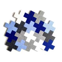 China EN13501 Pet Acoustic Board  International E0 Standard Wall Felt for sale