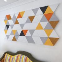 China 3D Design Recycled Sound Absorbing Felt Wall Panels Antimildew For Ceilings for sale