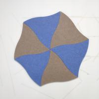 China 3D Design Recycled Sound Absorbing Felt Wall Panels Antimildew For Ceilings for sale