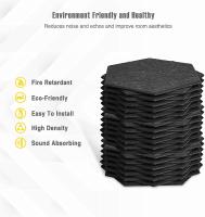 China 9mm Hexagon Hanging Soundproof Panels  Wall Tiles for sale