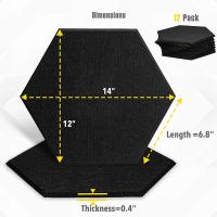 China 9mm Hexagon Hanging Soundproof Panels  Wall Tiles for sale