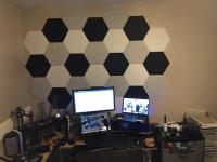 China 9mm Hexagon Hanging Soundproof Panels  Wall Tiles for sale