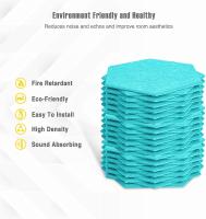 China 14x12 Easy Install Hexagon Industrial Acoustic Panels for sale