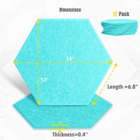 China 14x12 Easy Install Hexagon Industrial Acoustic Panels for sale