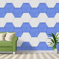 China 10.5 Inch Hexagon Acoustic Fabric Panels For Wall Covering for sale
