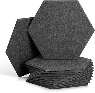 China 10.5 Inch Hexagon Acoustic Fabric Panels For Wall Covering for sale