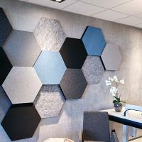 China 12mm Diy Noise Cancelling Panels , Acoustic Foam Panels By Hot Pressing for sale