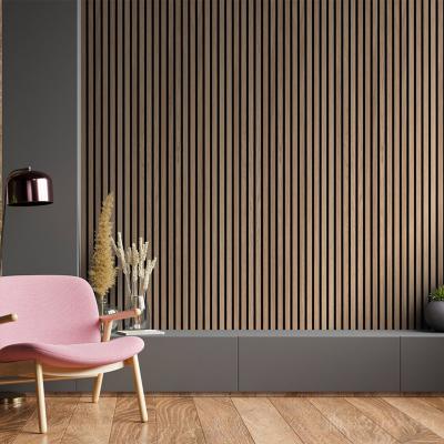 China EN13501 Acoustic Wood Slat Walls Ceiling Recyclable for sale