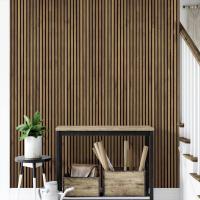 China EN13501 Acoustic Wood Slat Walls Ceiling Recyclable for sale