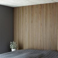 China Customized Slatted Timber Acoustic Wood Slat Panels Decorative for sale