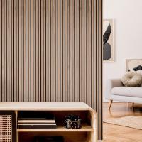 China Customized Slatted Timber Acoustic Wood Slat Panels Decorative for sale