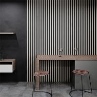 China MDF Veneer Acoustic Wood Slat Panels Decorative Wall Reduce Noise for sale