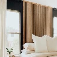 China MDF Veneer Acoustic Wood Slat Panels Decorative Wall Reduce Noise for sale