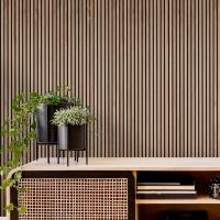 China Acoustic Wood Slat Wall Panel Interior Decoration 3000x600mm for sale