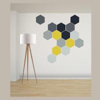 China 40mm Large Polyester Acoustic Panels High Density Reduce Noise for sale