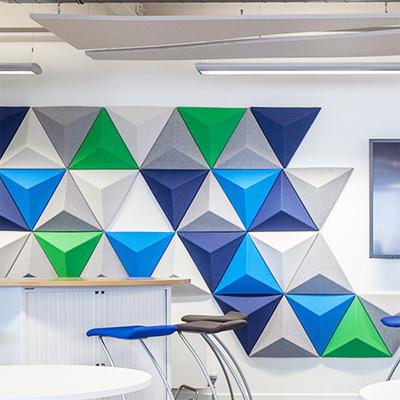 China 3d Decoration PET Decorative Wall Panels Sound Absorbing for sale
