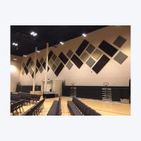 China Cinema Sound Absorbing Polyester Acoustic Panels Flame Retardant for sale